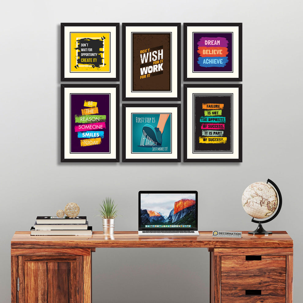 Motivational Frames Set of Frames - Setup – Decor Your Walls